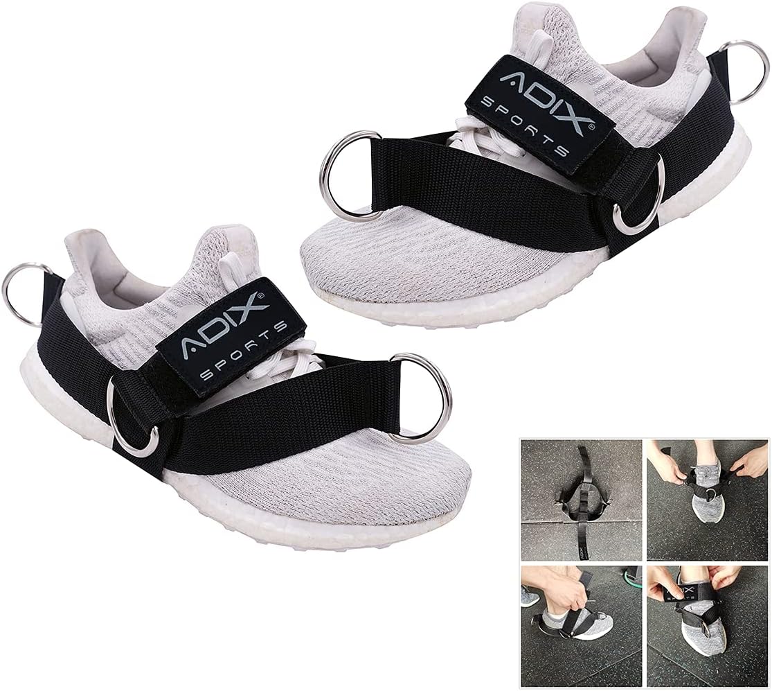 ADIX Sports – 2 PCS Fitness Attachment Ankle Straps Glute Kickback Leg ...