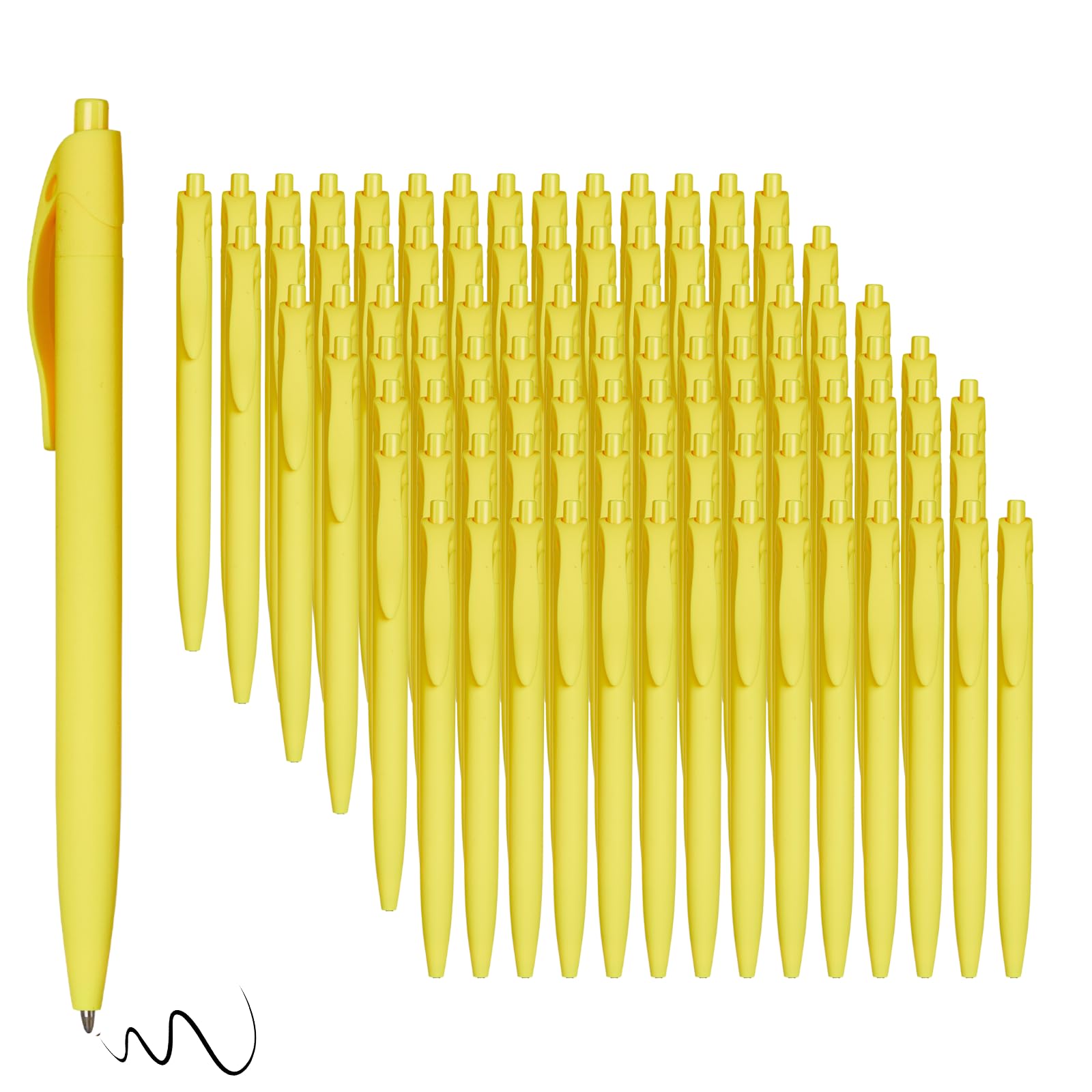 Amazon.com : Wiaziert BallPoint Pens, 100 Pack (BLACK Ink),Bulk Pens ...