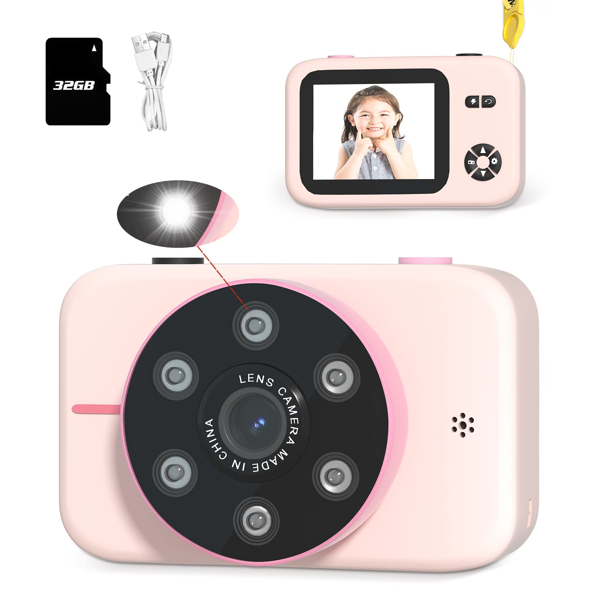 Amazon.com: Makolle Kids Camera,Kids Camera for Girls,Kids Video Camera ...