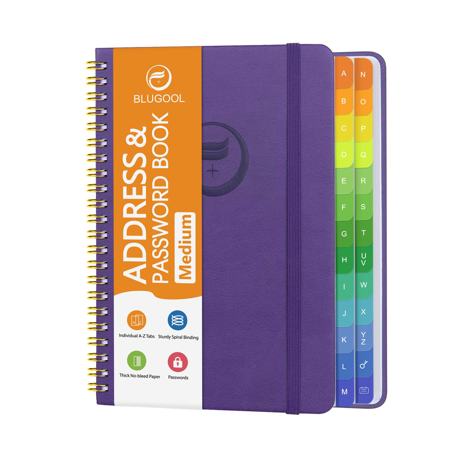 Amazon.com : Address Book with Alphabetical Tabs-Address and Password ...