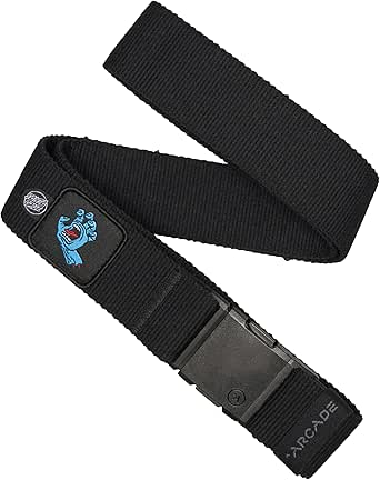 Arcade Santa Cruz Screaming Hand A2 Stretch Belt, Black, One Size at ...