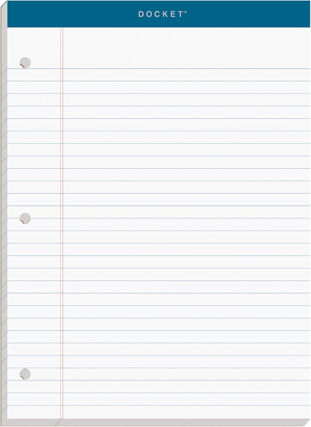 Amazon.com : TOPS 63379 Double Docket Writing Pad, 8 1/2 x 11 3/4 ...