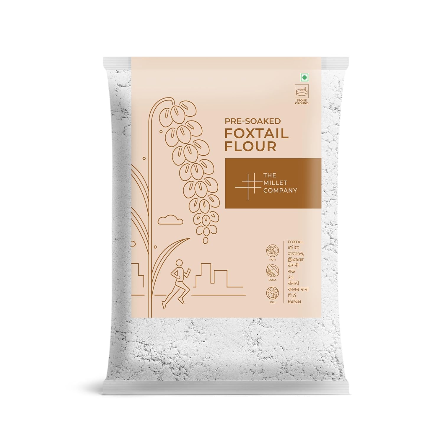 THE MILLET COMPANY Pre-Soaked Foxtail Millet Flour, Kangni, Korralu ...