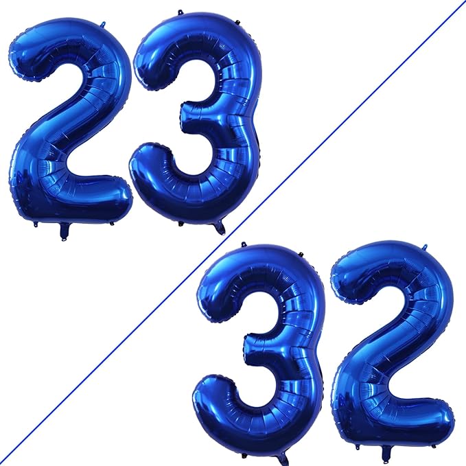 Amazon.com: GOER Number 23 Balloons for 23rd Birthday Party Decorations ...