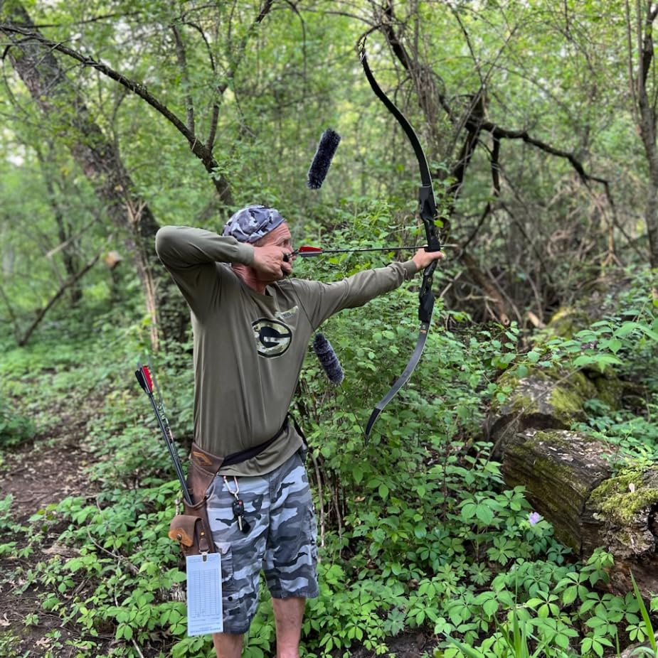 Sanlida Hermit 10 ILF Hunting Recurve Bow Kit for Adults 60" 30-45 Lbs ...