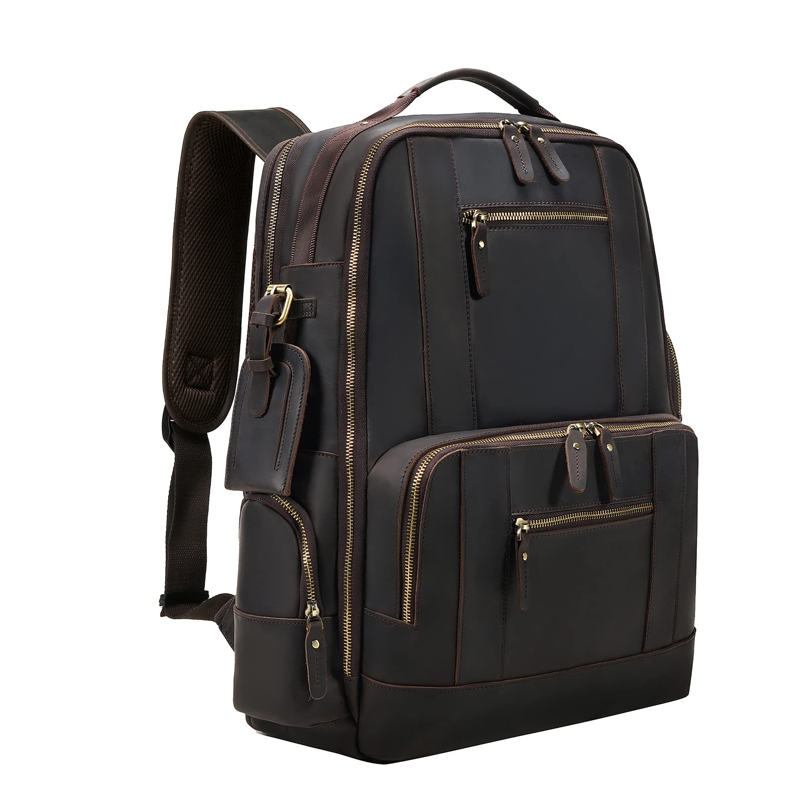 UBANT Leather Backpack for Men, 17.3 inch Laptop Backpack Men's Vintage ...