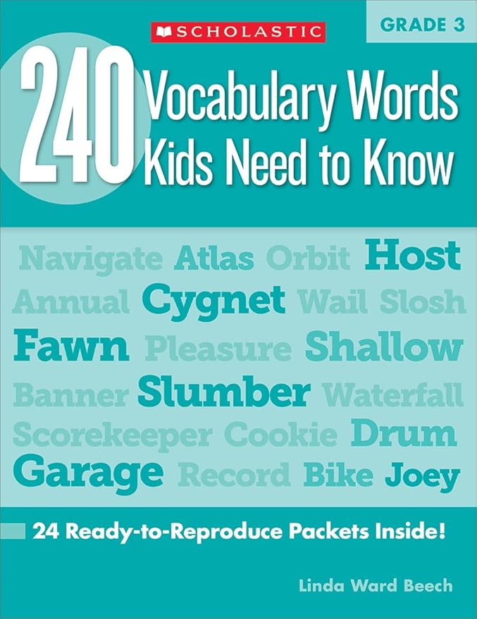 Amazon.com: (Grade 3) - 240 Vocabulary Words Kids Need to Know: Grade 3 ...