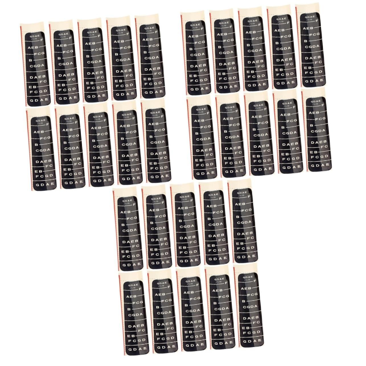 Buy SUPVOX30 Pcs Violin Finger Label Sticker Violin Fingerboard Guide ...