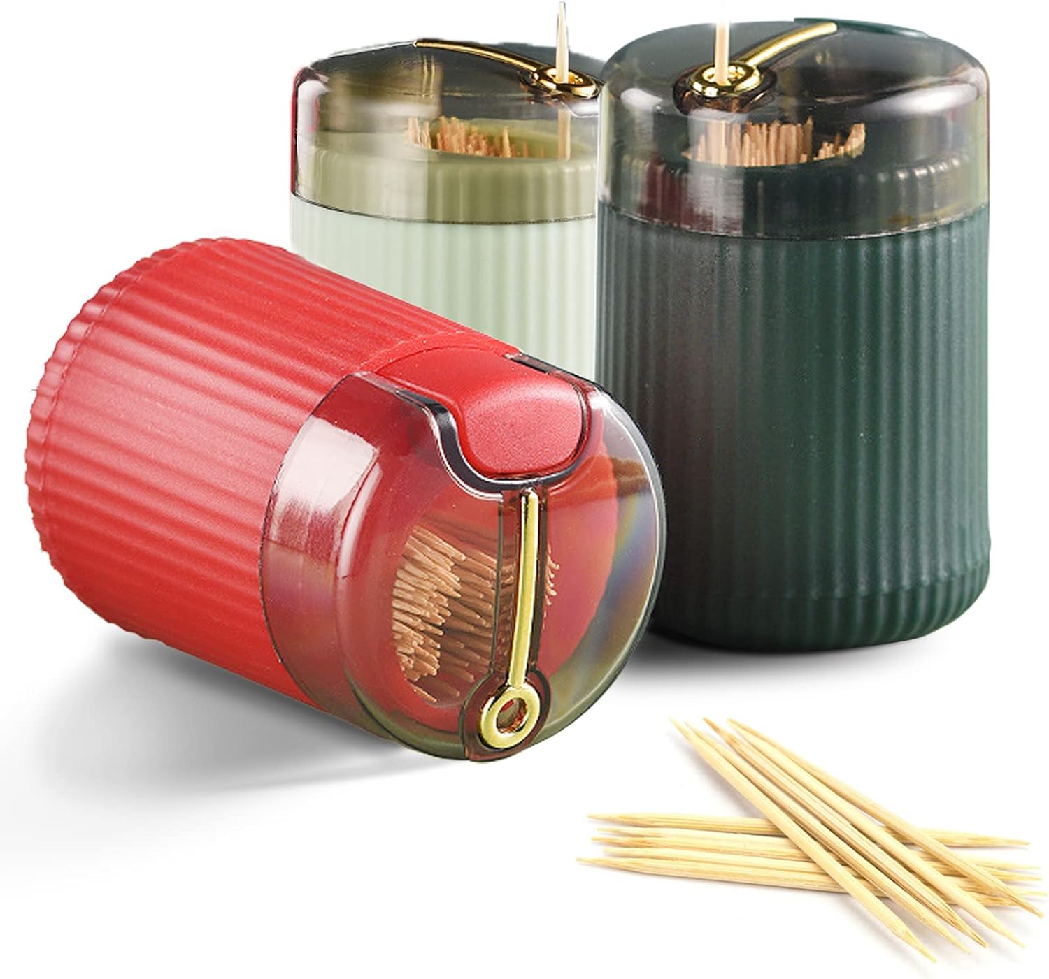 Amazon.com: Loodion Automatic Toothpick Dispenser, Pop Up Toothpick ...