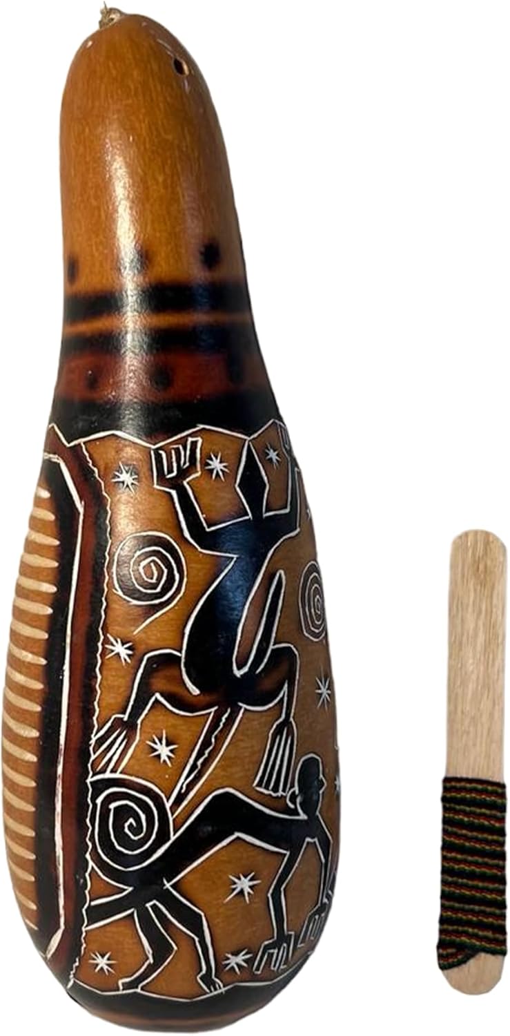 Amazon.com: TRADITIONAL PERUVIAN FAIRTRADE GOURD GUIRO and SHAKER ...