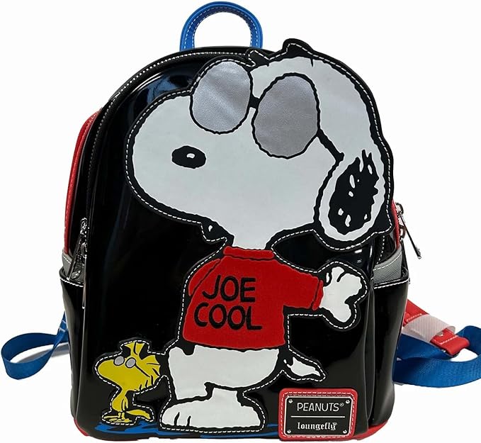 Amazon.com | Loungefly Peanuts Snoopy Joe Cool Mini Backpack | Casual ...