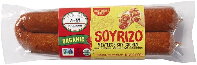 Amazon.com: El Burrito Soyrizo Meatless Soy Chorizo, Vegan Friendly ...