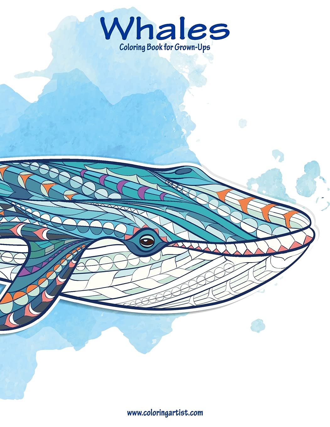 Amazon.com: Whales Coloring Book for Grown-Ups 1: 9781539748564: Snels ...