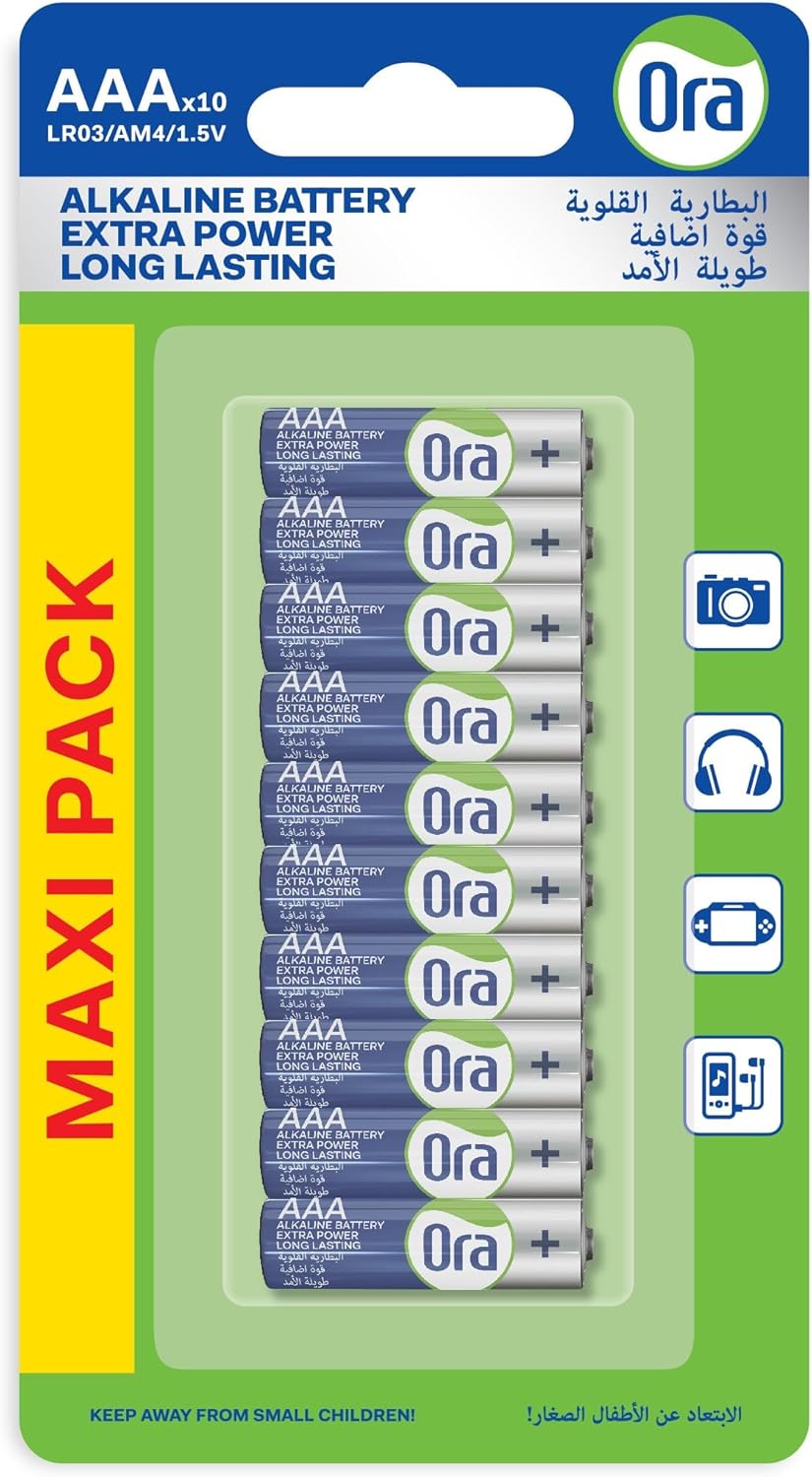 Ora AAA Battery 10-Pieces : Amazon.ae: Electronics