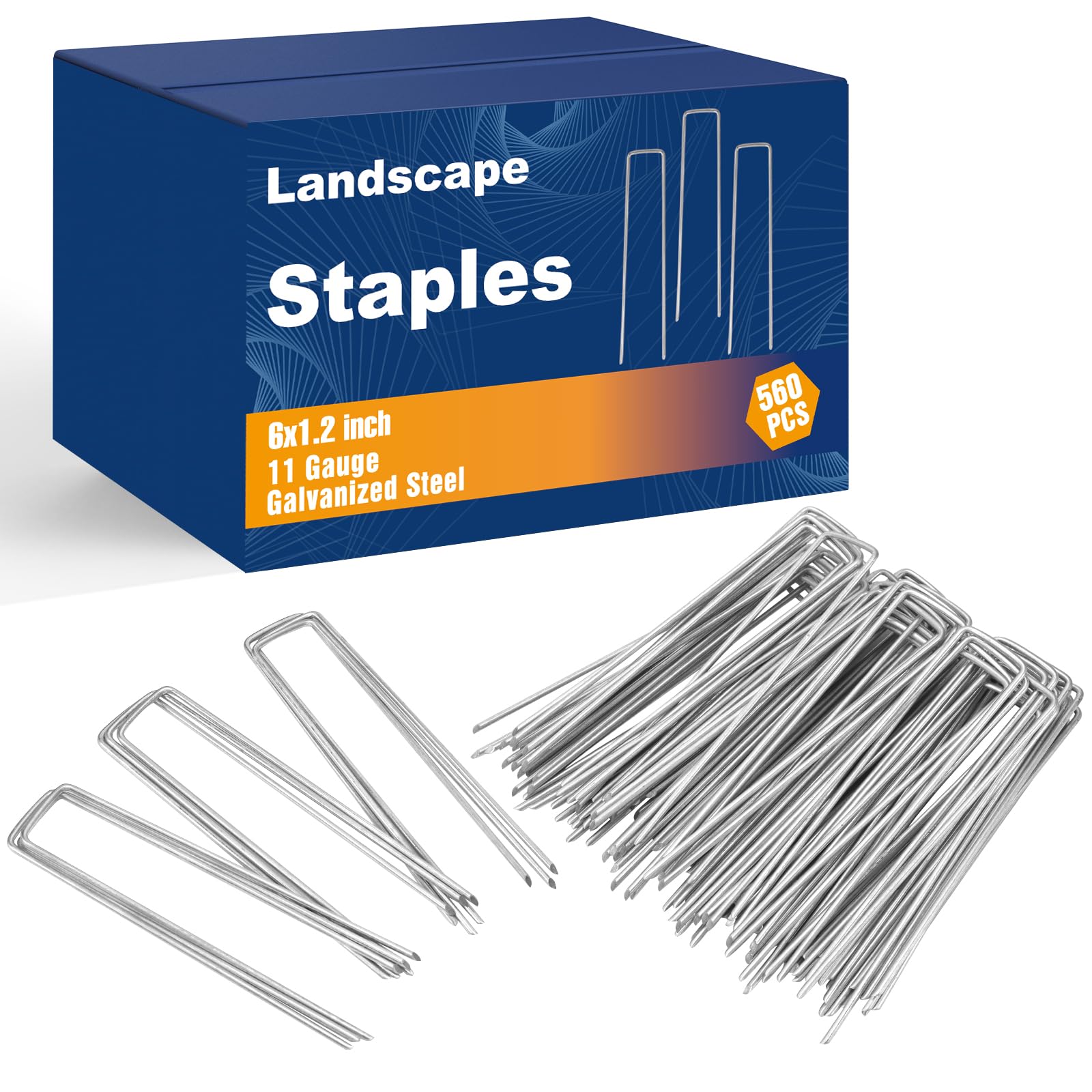 Snapklik.com : 560pcs 6 Inch Landscape Staples, Garden Staples ...