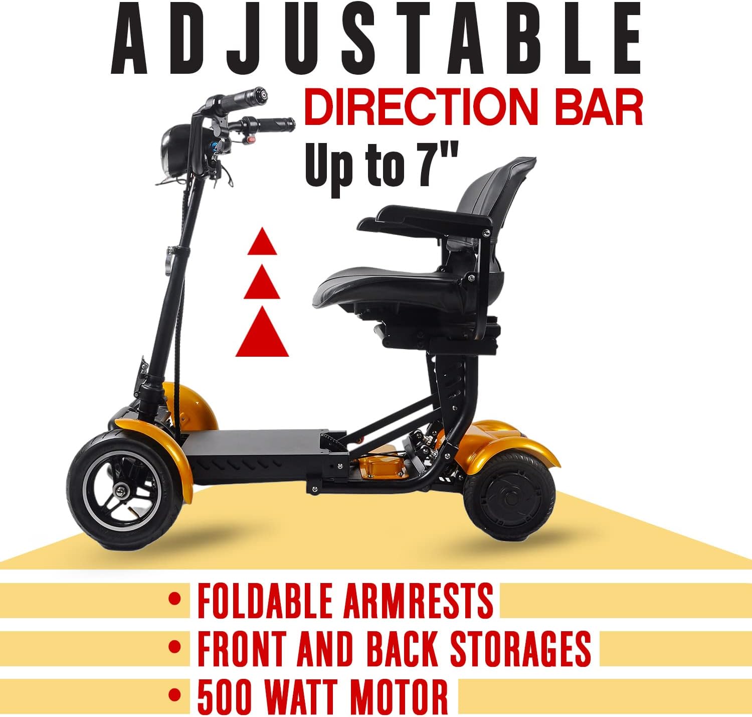 Rubicon FX1 – Patinetas de movilidad plegables todo terreno de 4 ruedas ...