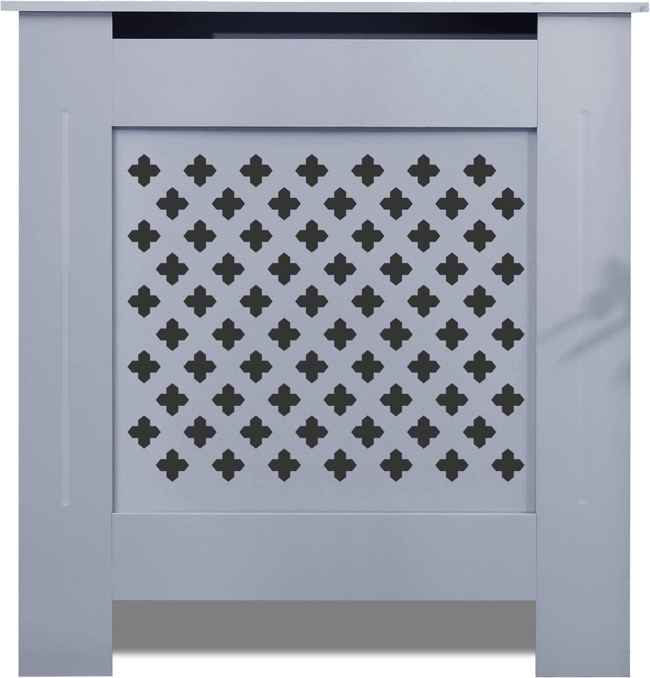 Royalswill Radiator Cover Small, White Painted Vertical Slatted Grill ...