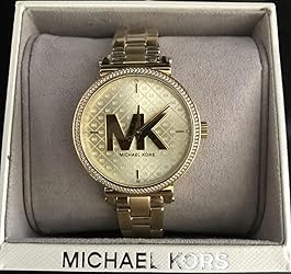 Amazon.com: Michael Kors Women's Sofie Three-Hand Gold-Tone Stainless ...