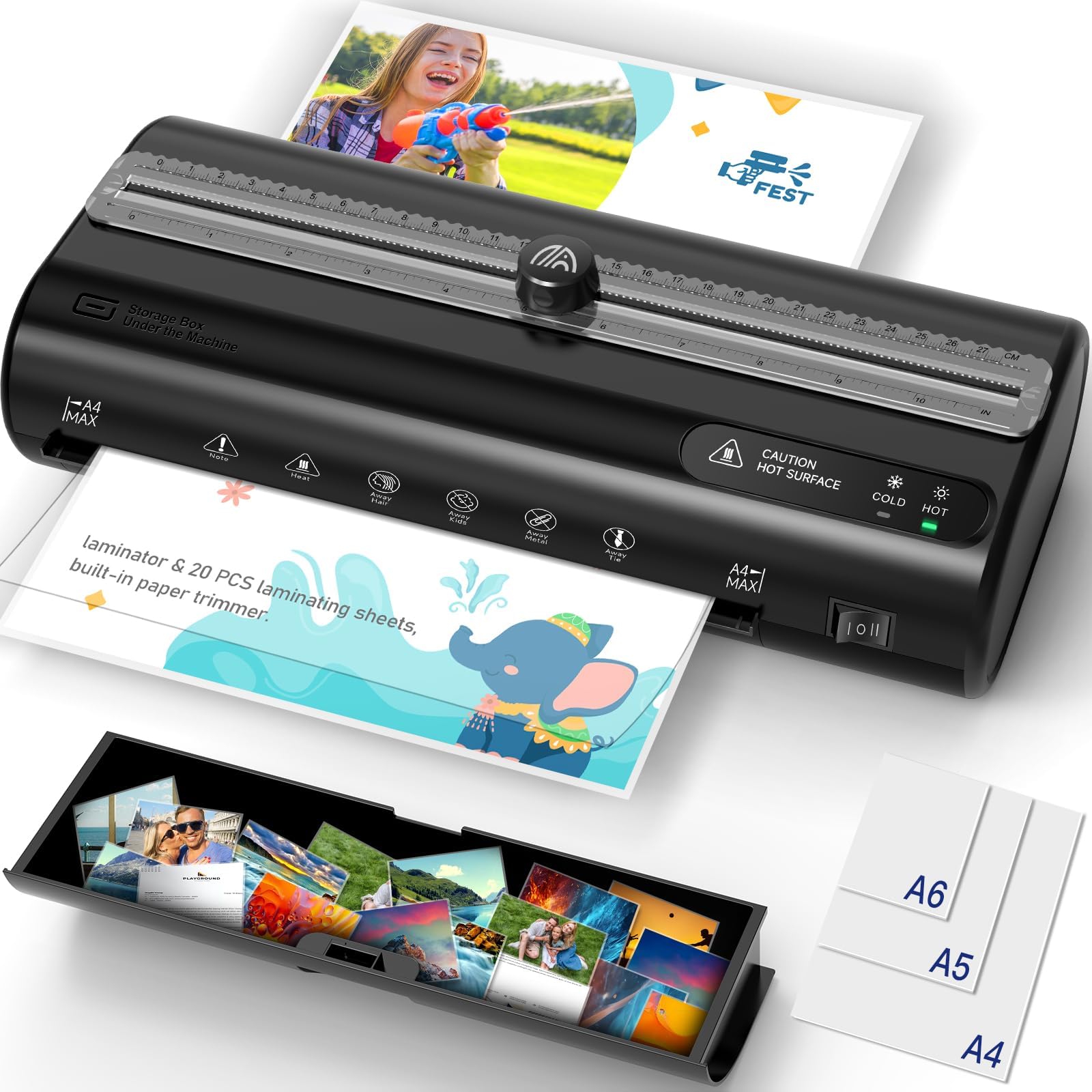 Amazon.com : Laminator, A4 Laminator Machine, 9 inches Thermal ...