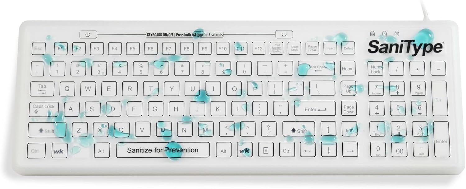 Amazon.com: SaniType Case of (10) KBSTRC106SC-W Swipe Clean Smooth ...