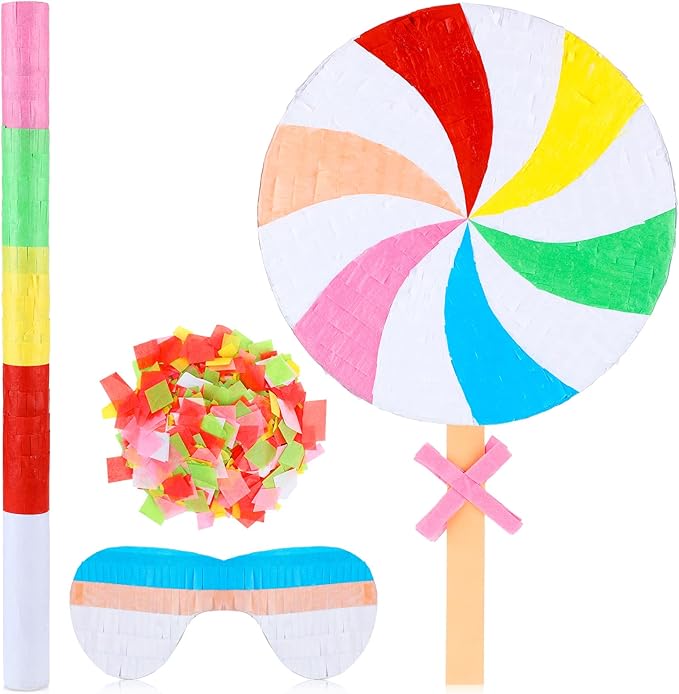 Amazon.com: Charniol Lollipop Pinata Candy Shaped Pinata for Girls ...