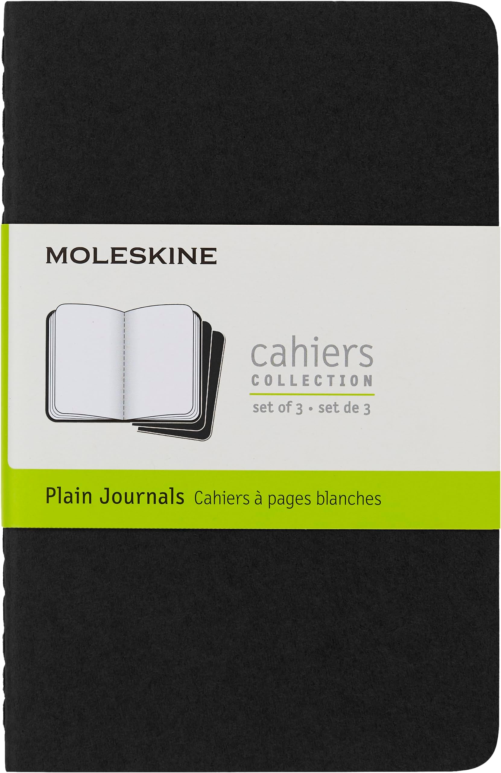 Moleskine Classic Soft Cover Notebook - Plain - Pocket - Black, (QP613 ...