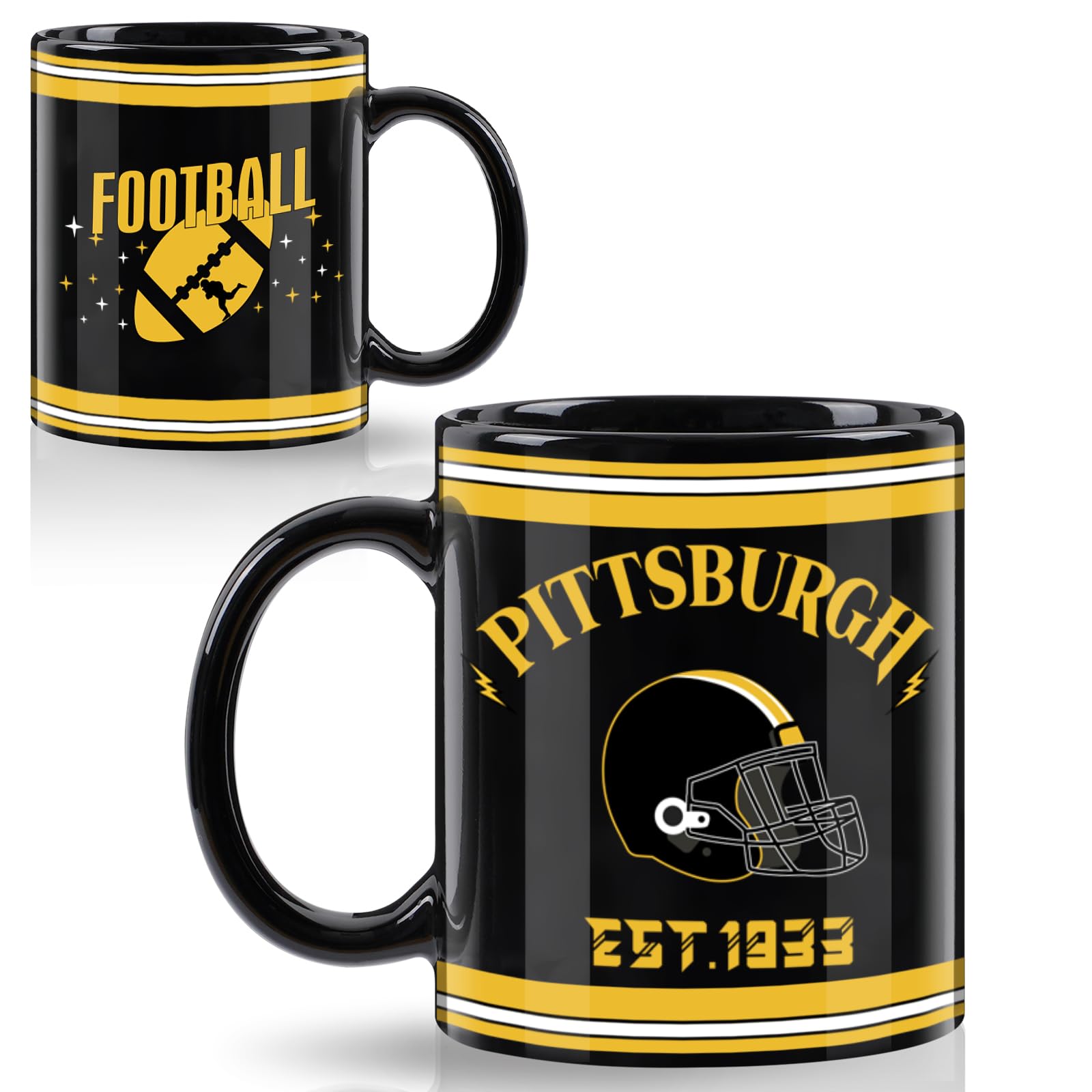 Amazon.com: Cabtnca Pittsburgh Gifts for Men, Pittsburgh Est 1933 Mug ...