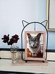 Amazon.com - Leoyoubei Black Metal Cat Head Shape Double-Sided Hanging ...