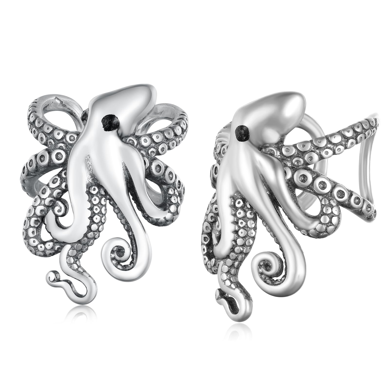 Amazon.com: Octopus Ear Cuff 925 Sterling Silver Vintage Octopus Ear ...