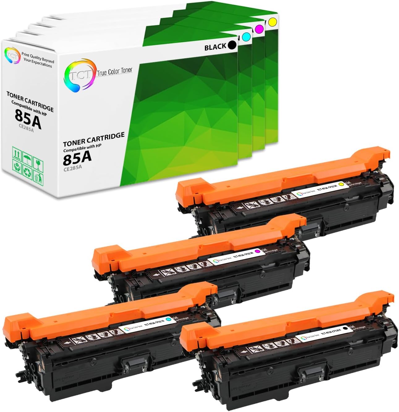 Amazon.com: TCT 653X Toner Cartridge 4 Pack - Compatible Replacement ...