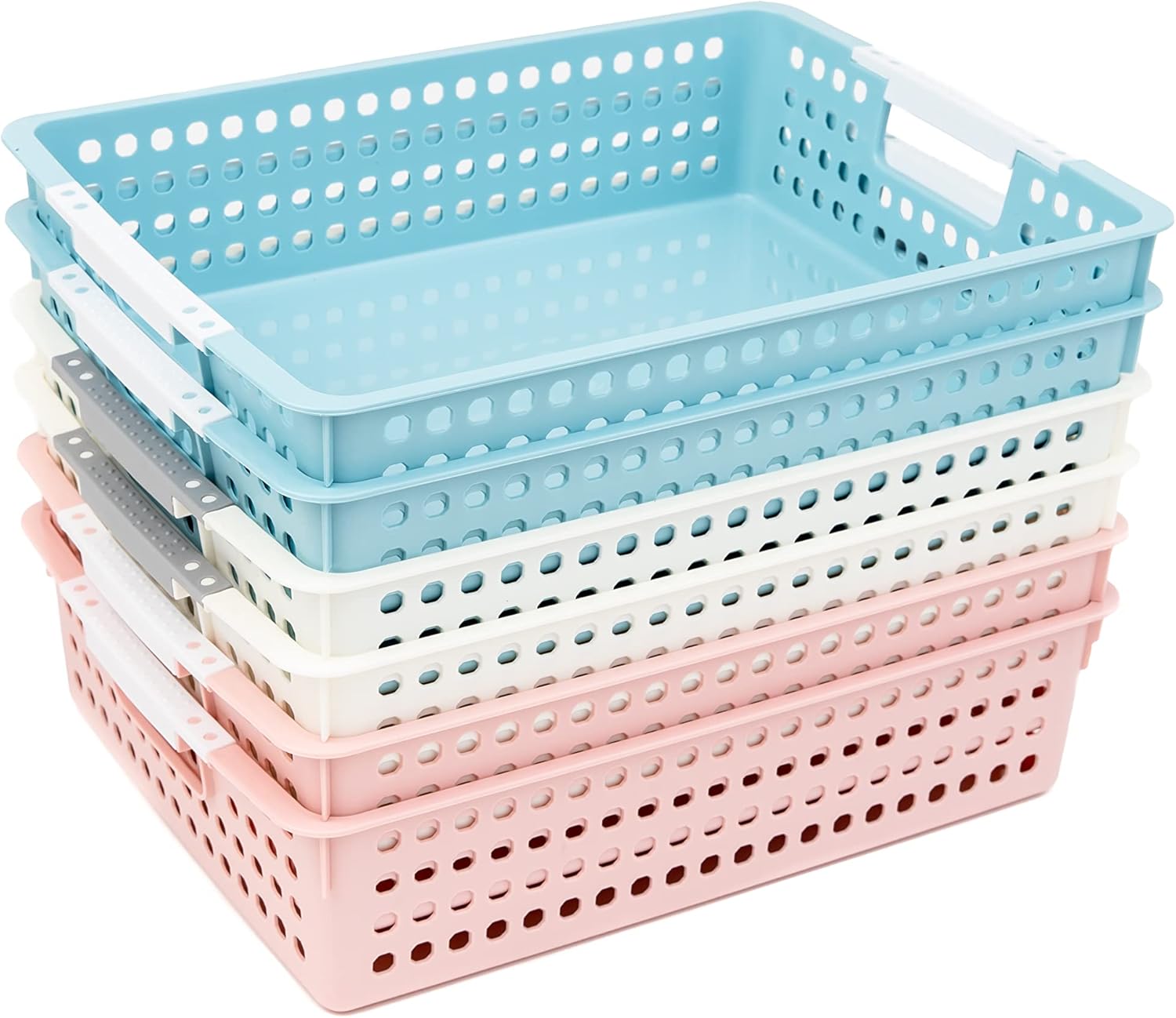 Amazon.com : Classroom Turn in Tray, 6 Pack of Baskets for Paper, Desk ...