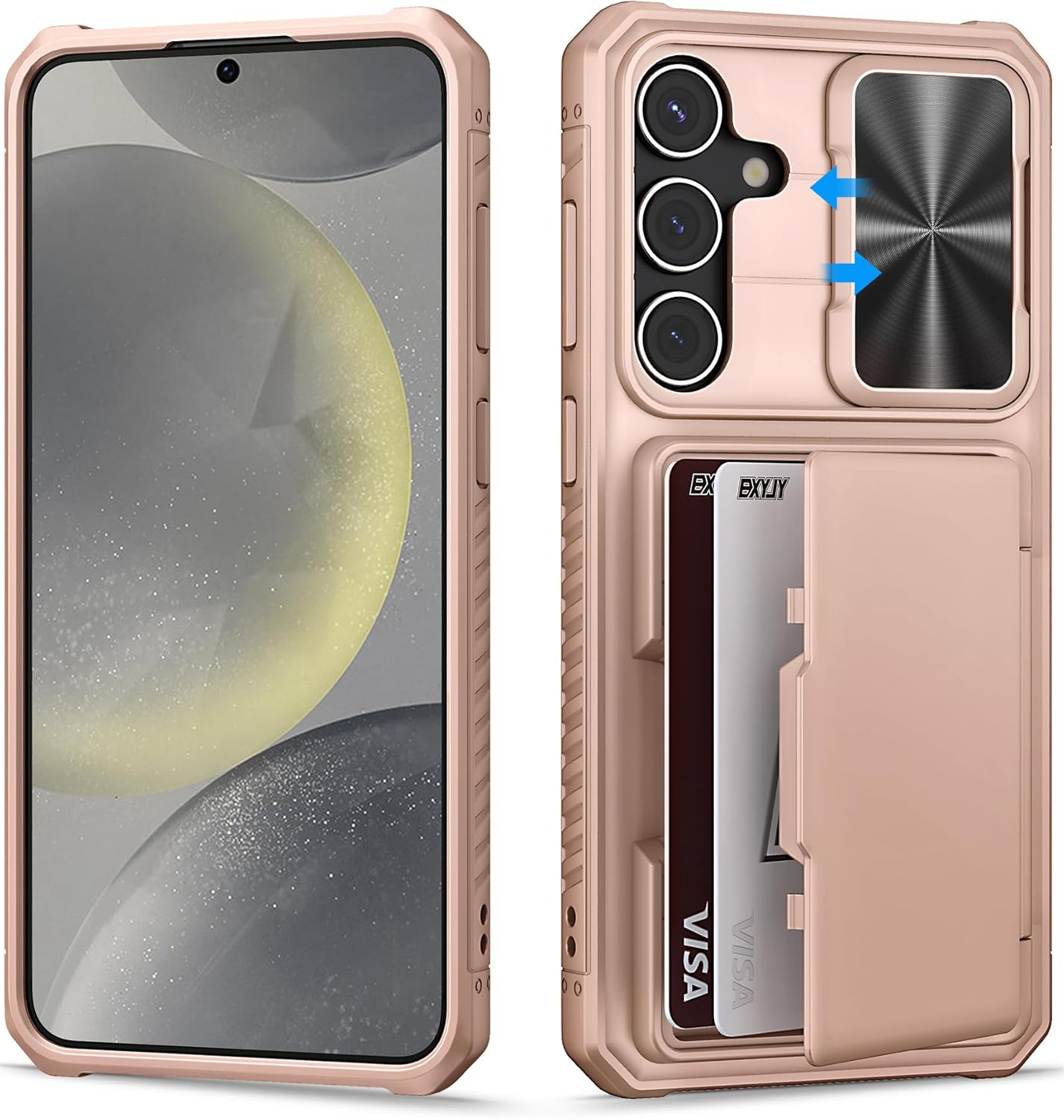 Amazon.com: BXYJY for Samsung Galaxy S24+ Plus Case with Card Holder (4 ...