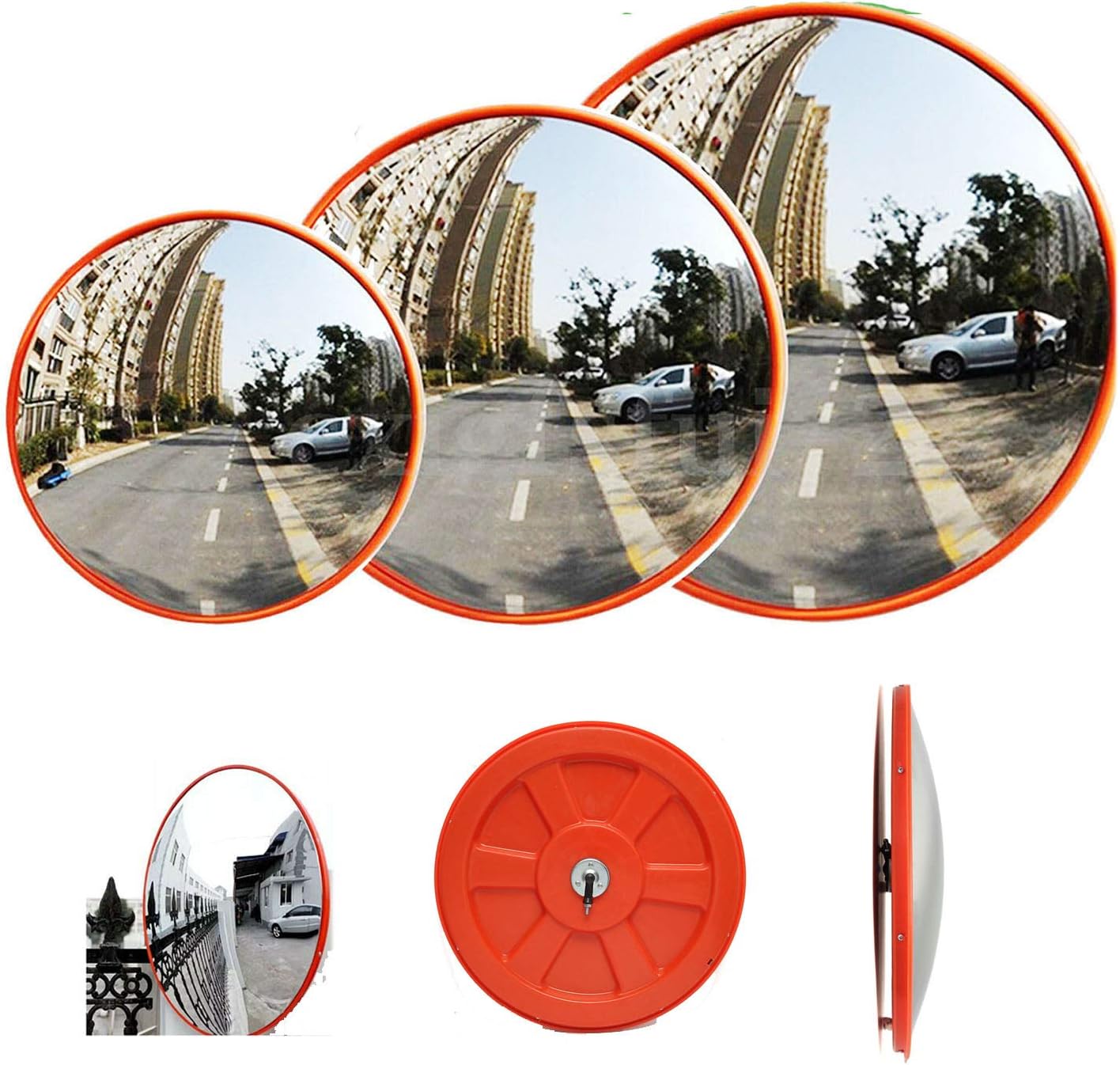 Traffic Mirror for Road Safety and Shop Security 130 Degree Convex Wide ...
