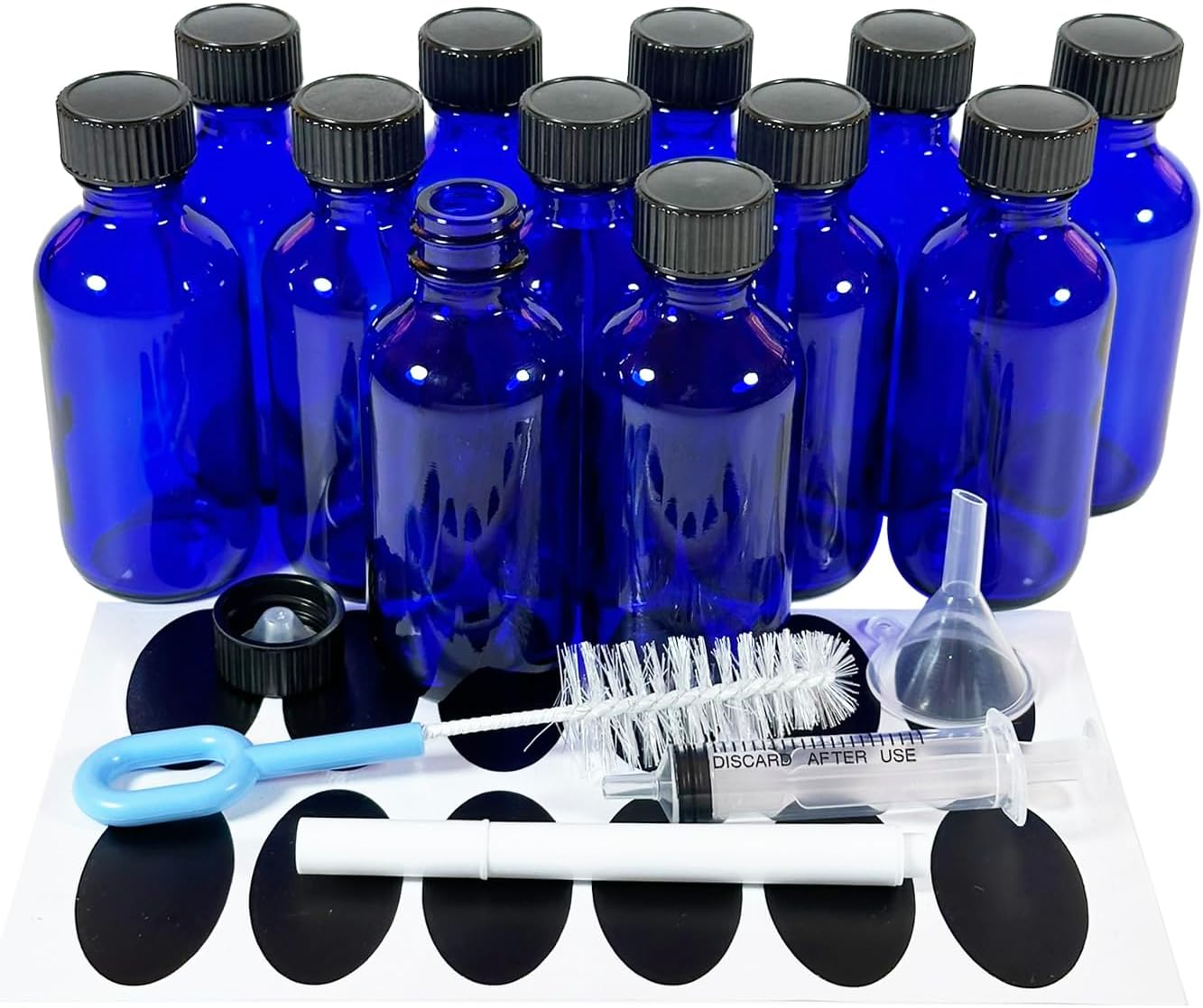 Amazon.com: Bioll 60ml (2 oz) Boston Glass Bottles. Essential Oil ...