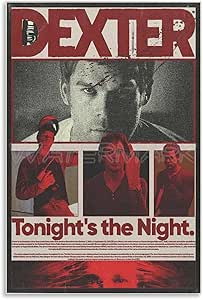 Amazon.com: Vintage Dexter Morgan Poster,Dexter Tv Series Canvas for ...