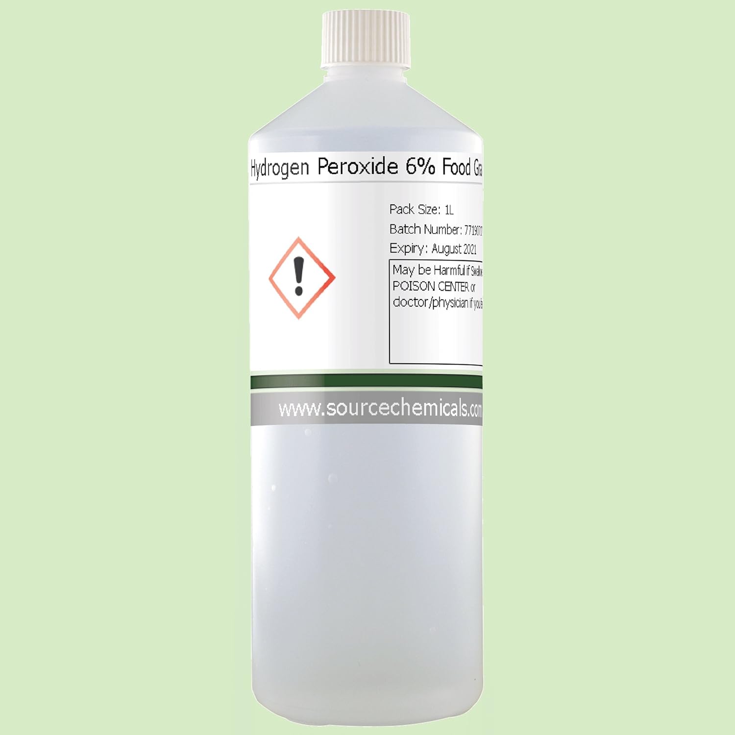 Hydrogen Peroxide (H2O2) 6% BP Food Grade 1 Litre (1L) Inc Delivery 20 ...