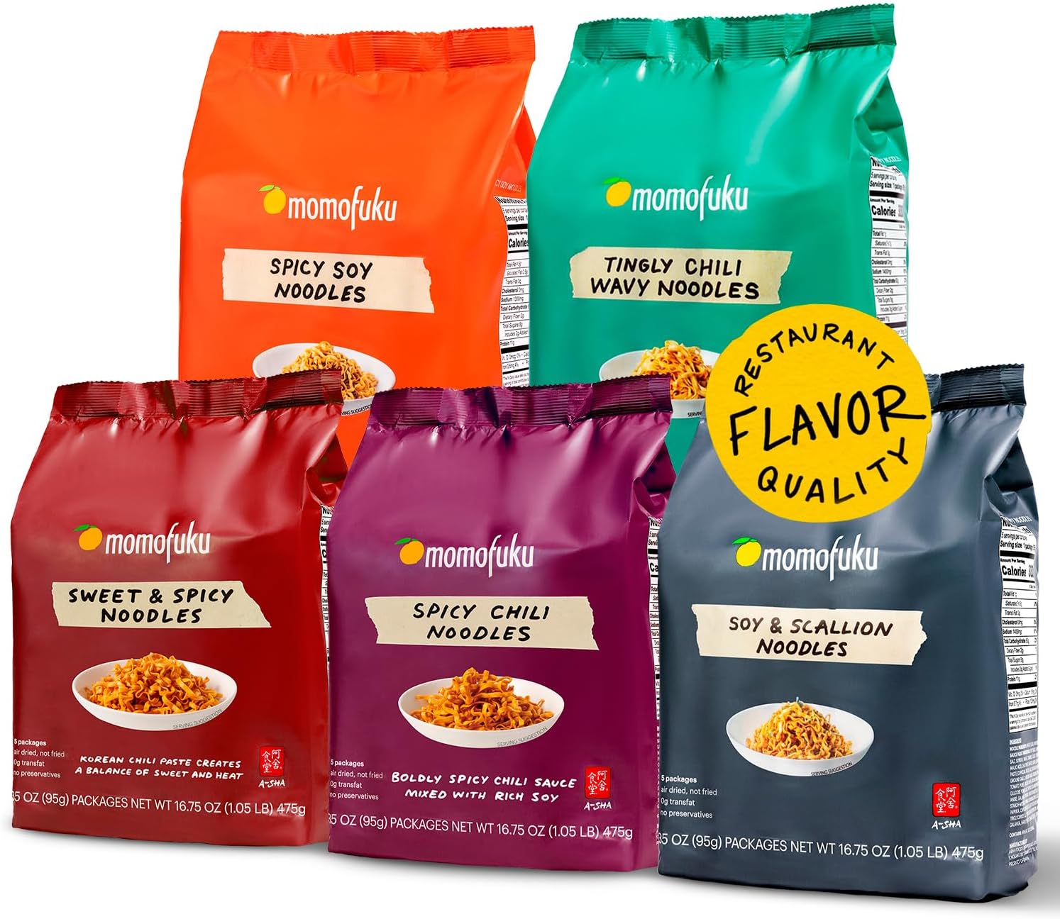 Amazon.com : Momofuku Ramen Noodle Variety Pack by David Chang, 25 ...