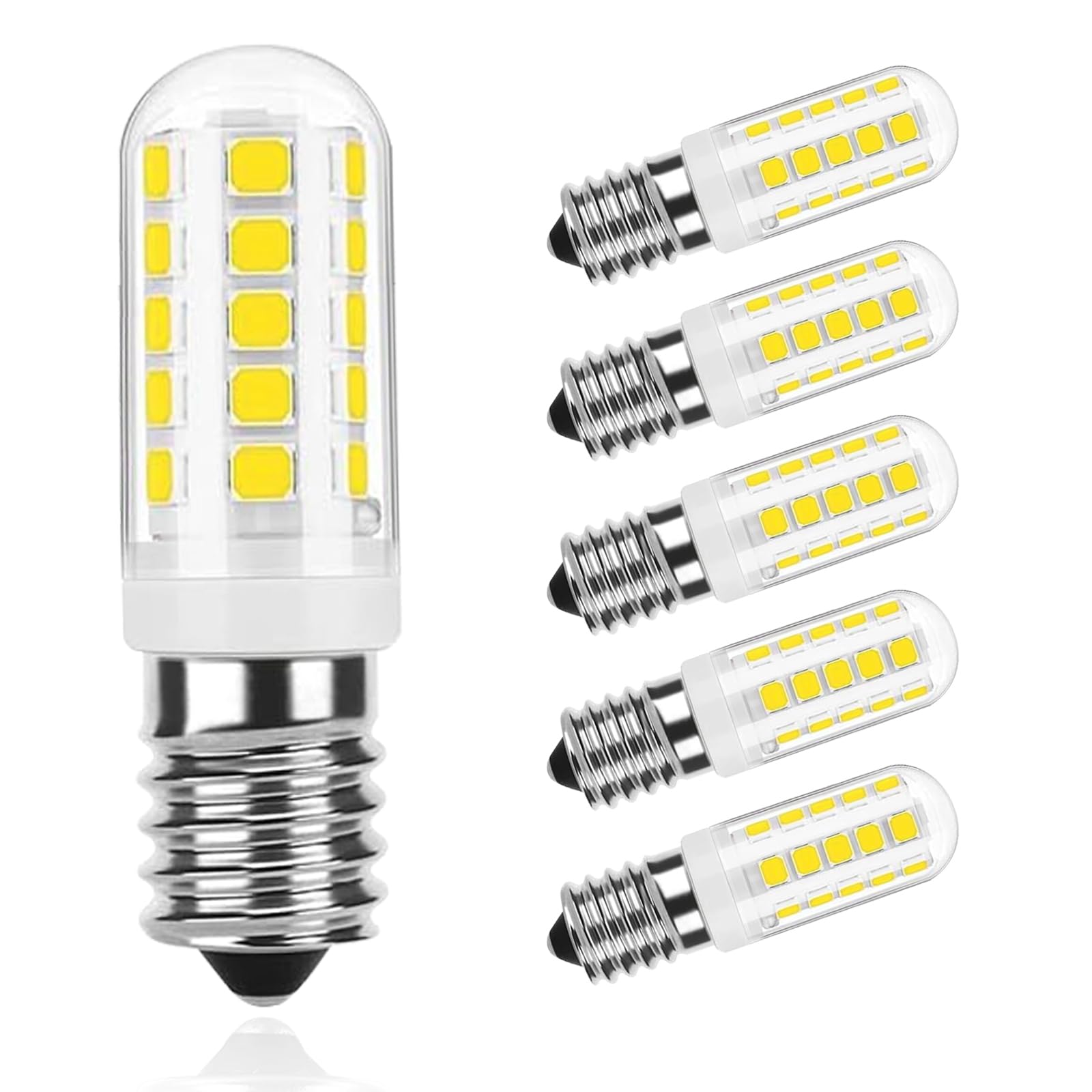 E14 LED Bulb 40W Halogen Bulbs Equivalent, 6000K Daylight White 120V 4W ...