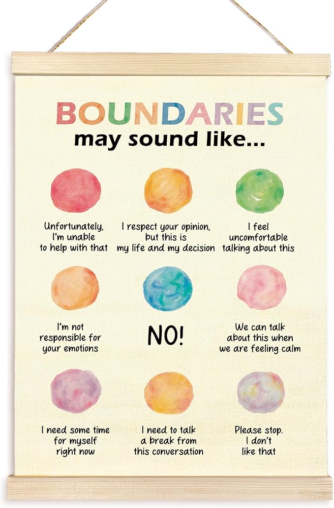 Amazon.com: TAEDIN Mental Health Wall Art Poster Hanger Frame - School ...