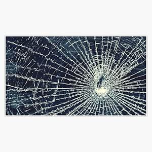 Amazon.com - shattered glass Bumper Sticker Vinyl Decal 5"