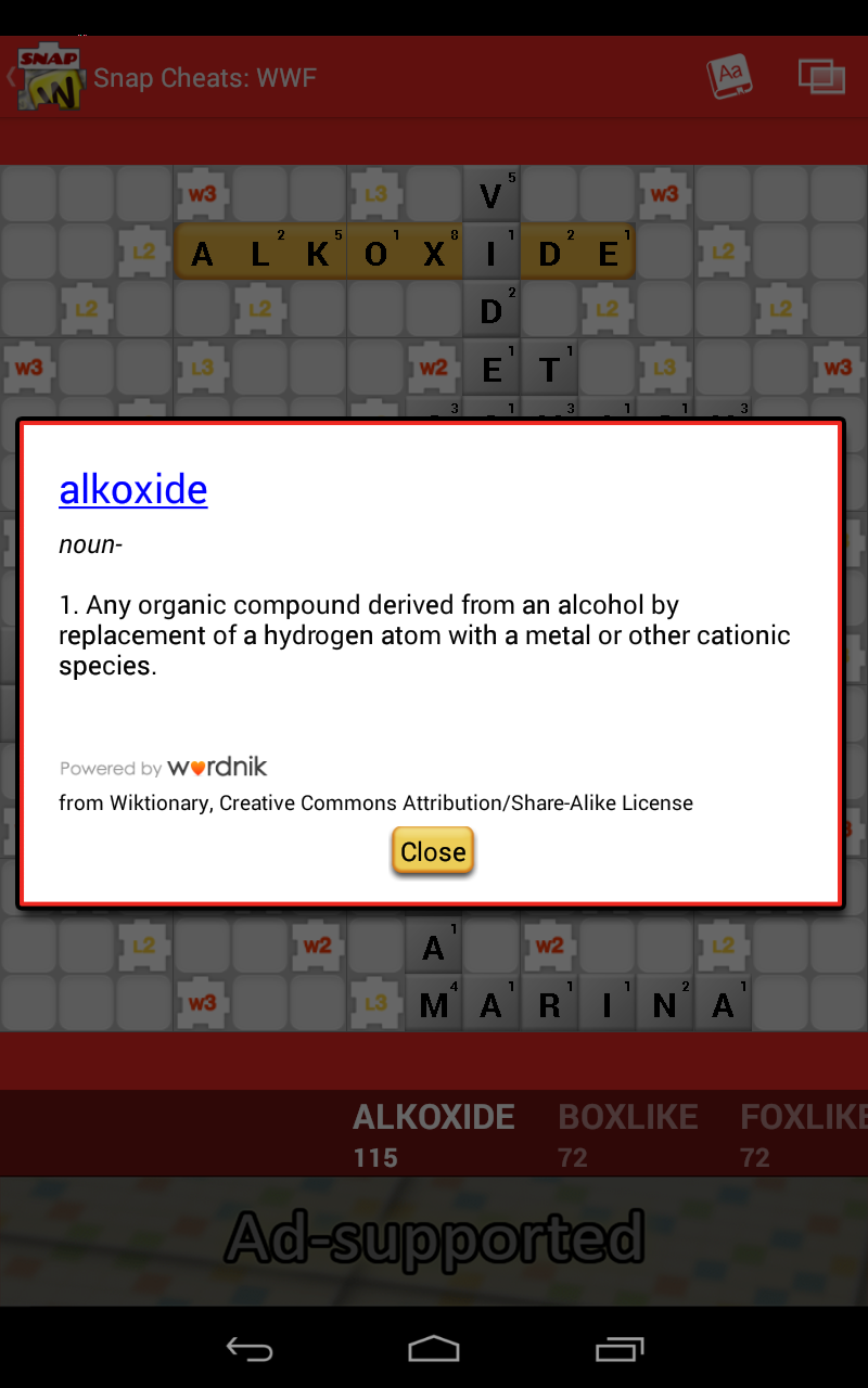 Snap Cheats: Words with Friends - App on Amazon Appstore