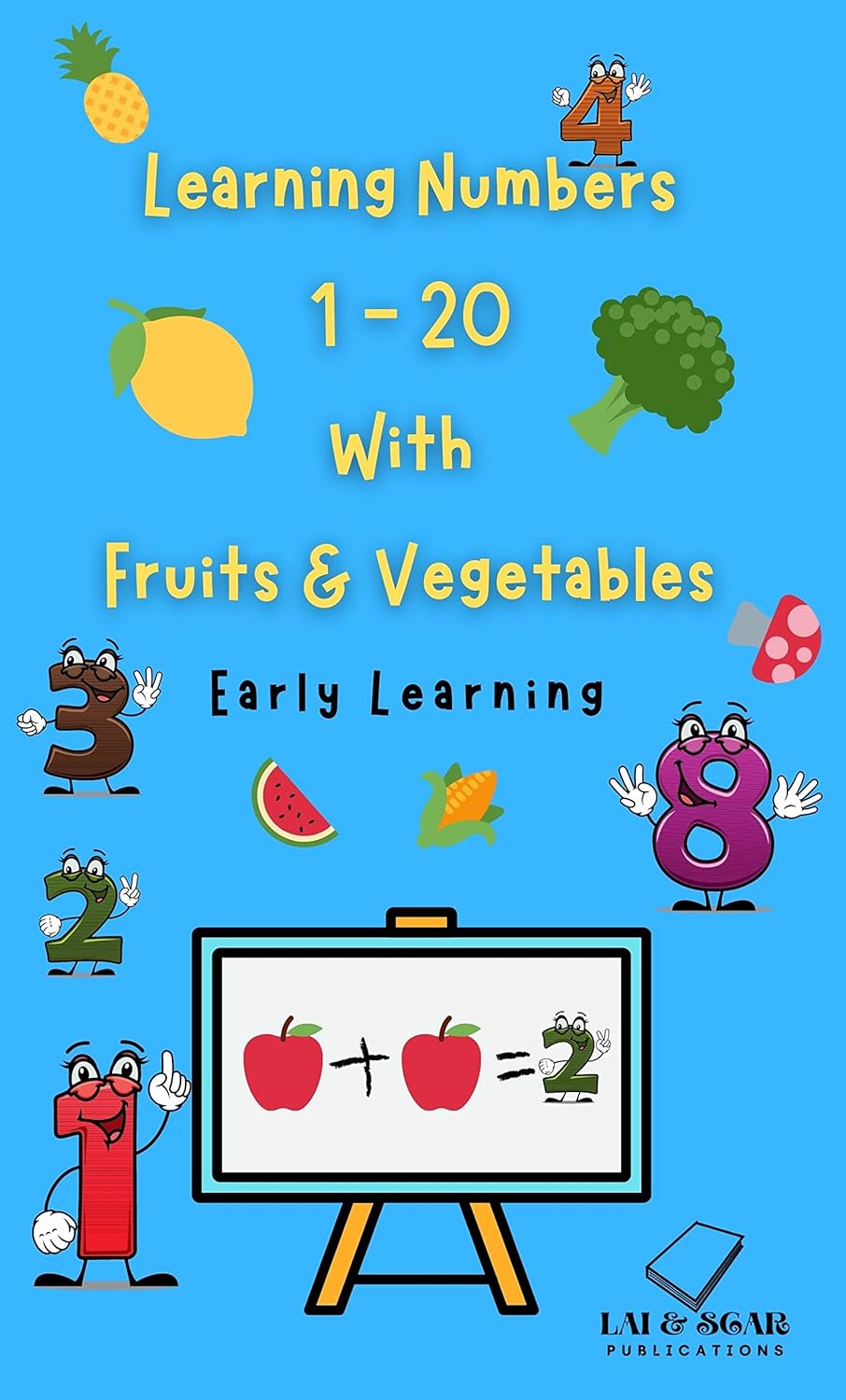 Amazon.com: Learning Numbers 1-20 With Fruits And Vegetables - Early ...