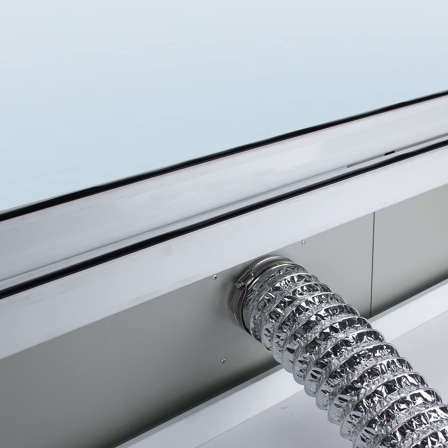 Snapklik.com : DITKOK Window Dryer Vent, Galvanized Steel + Painted ...