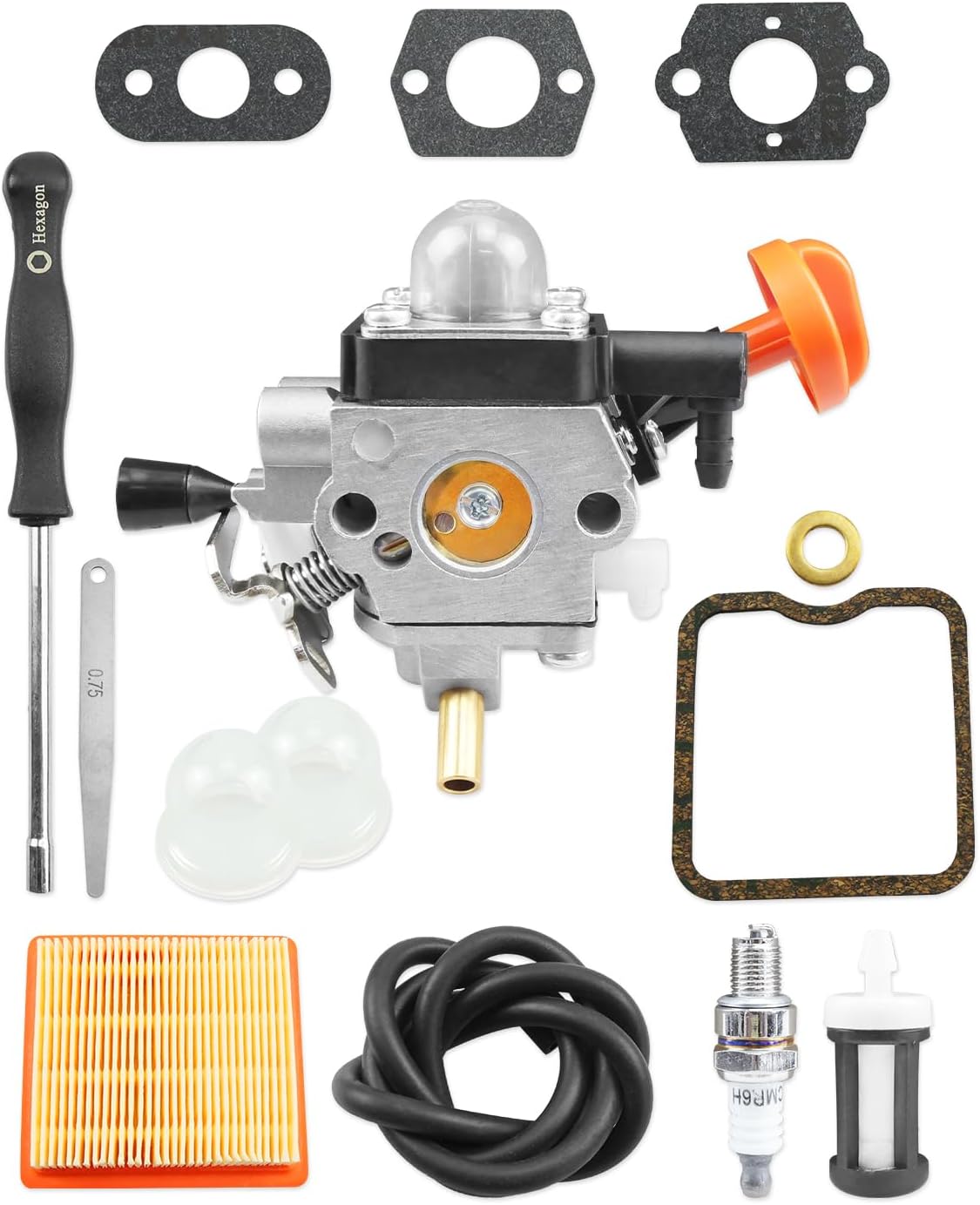 Amazon.com: Carburetor Kit Fits for Stihl FS131 FS131R HT131 HT133 ...