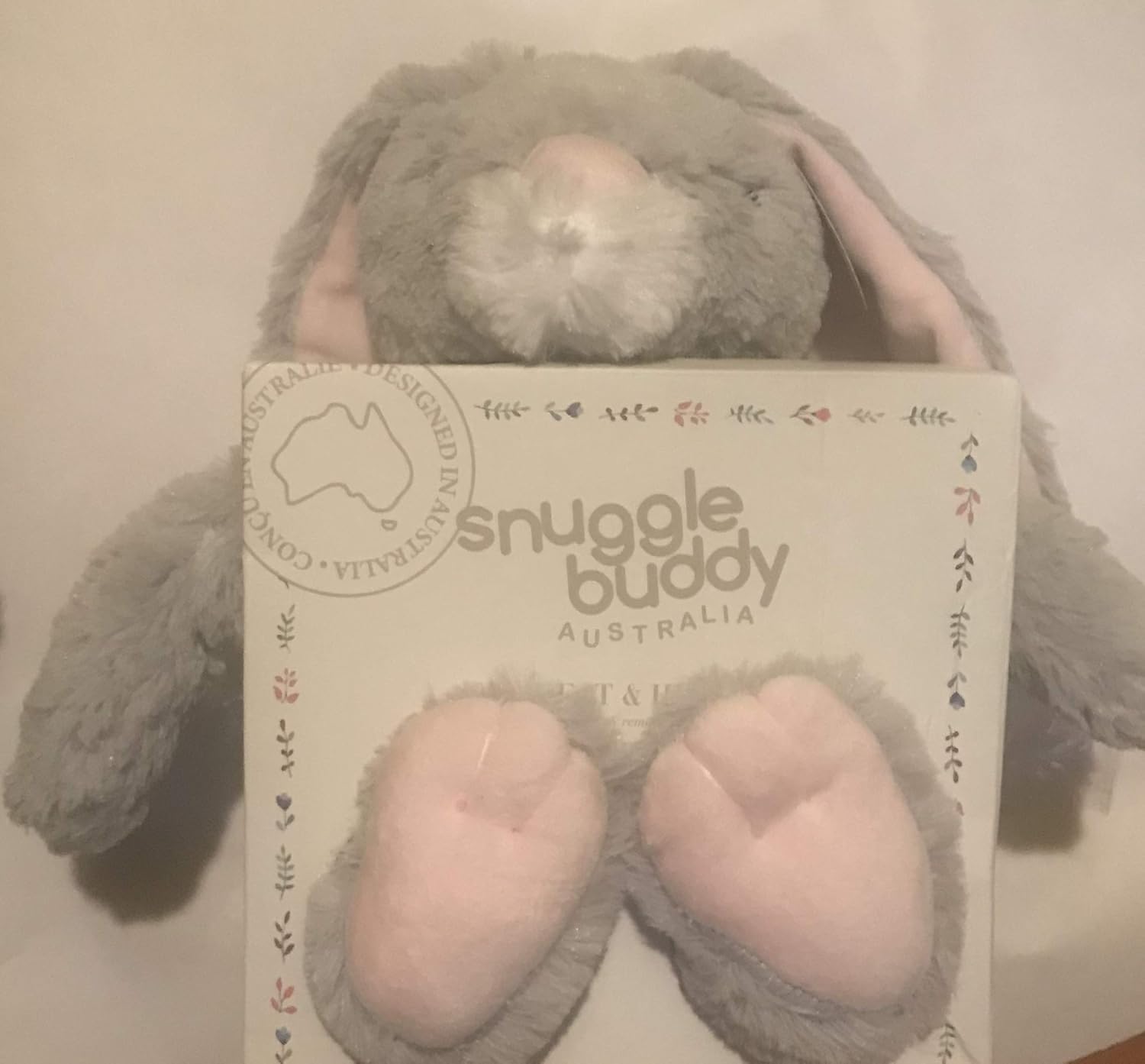 Snuggle Buddy Australia Microwaveable Heat and Hug Plush Bunny : Amazon ...
