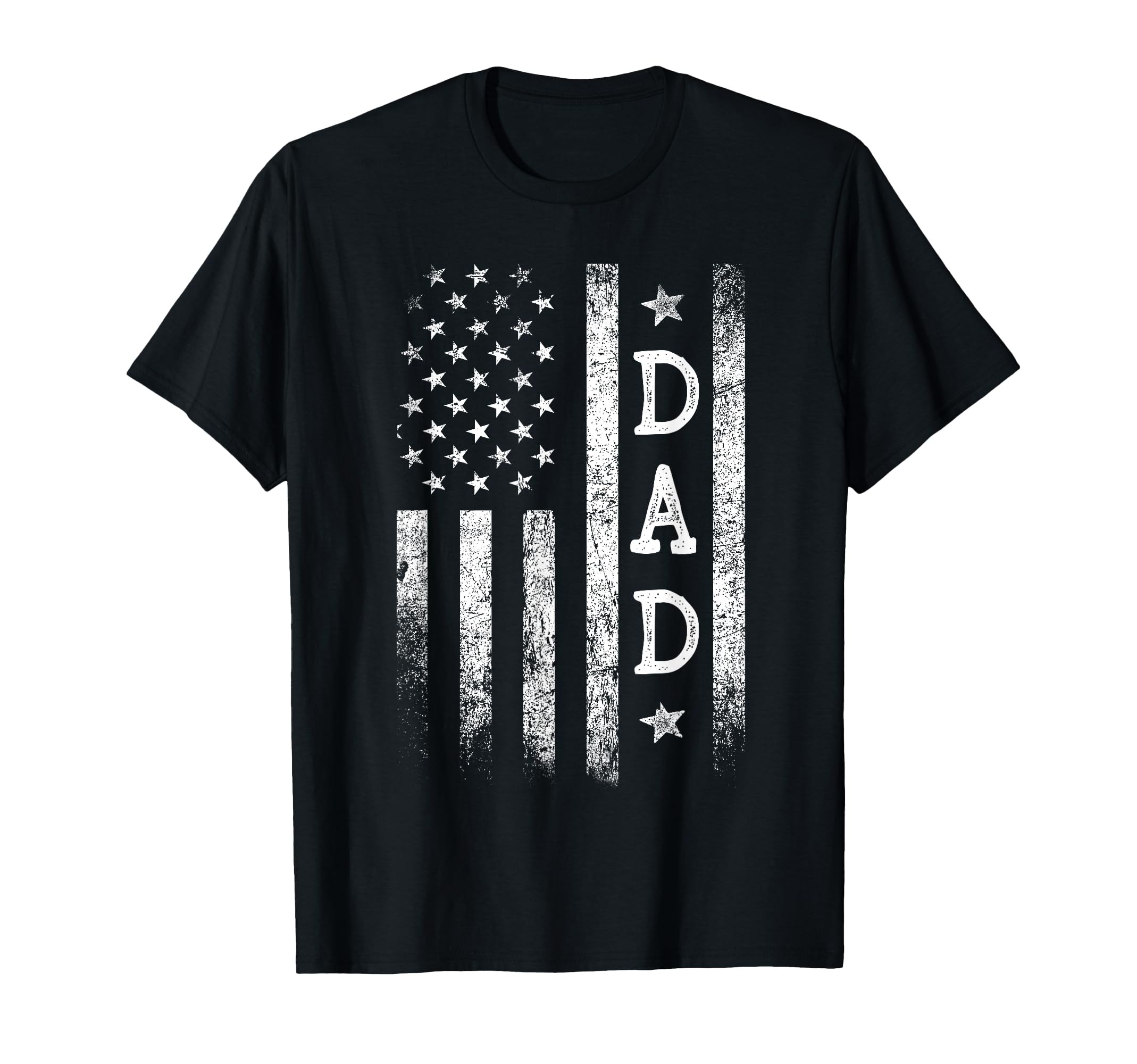 Amazon.com: Dad American Flag Dad Gifts Patriotic Father's Day T-Shirt ...