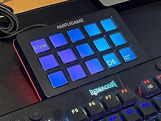 Amazon.com: Fifine AmpliGame Stream Controller with 15 Macro Keys, Streaming Keyboard with ...