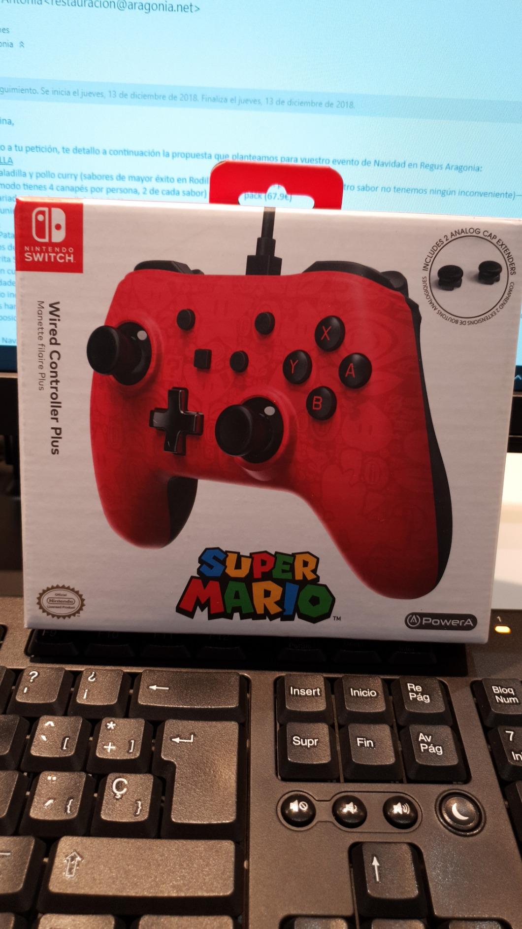 Power A - Core Plus Wired Controller, Mario (Nintendo Switch) : Amazon ...