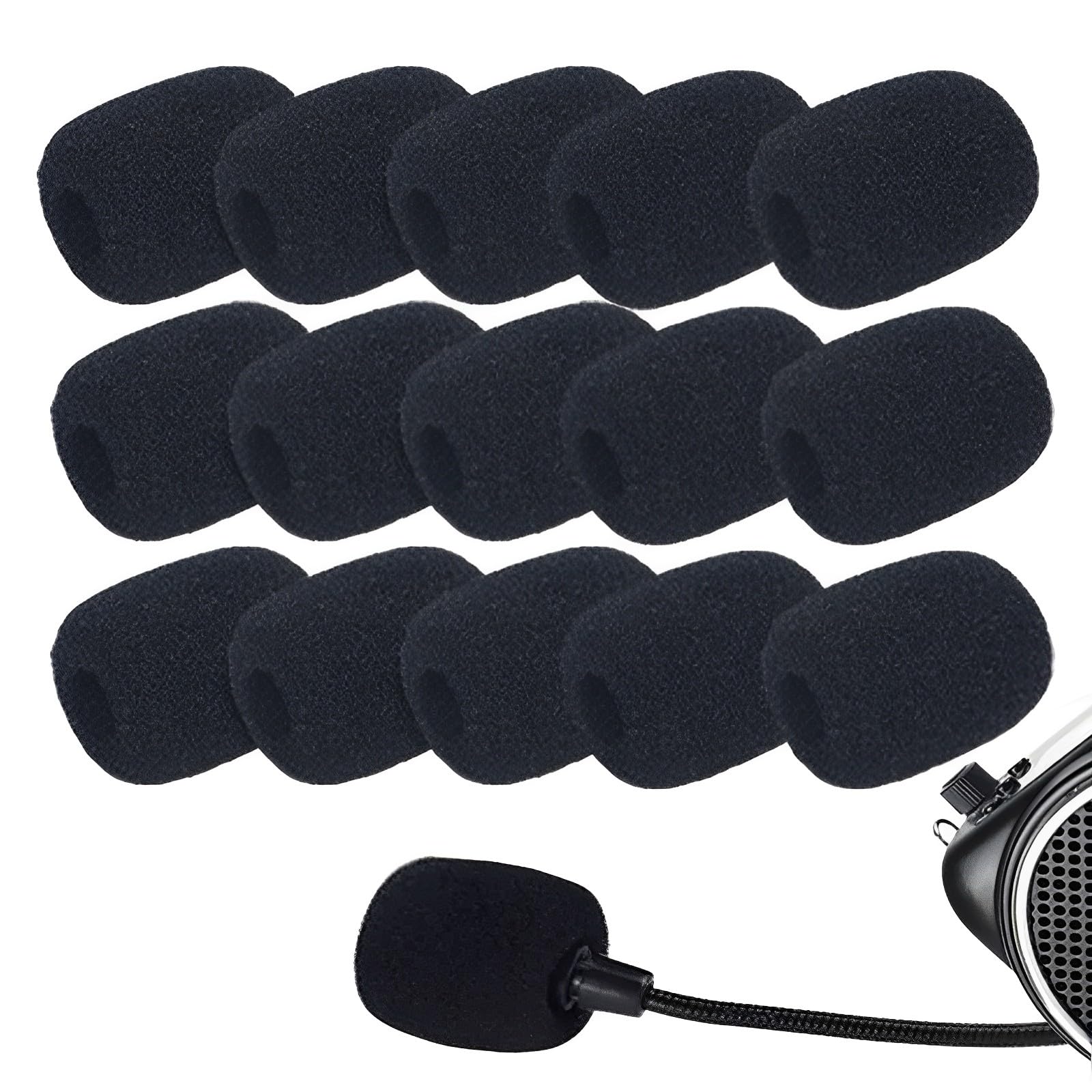 Amazon.com: Headset Microphone Covers Foam, Lapel Headset Microphone ...