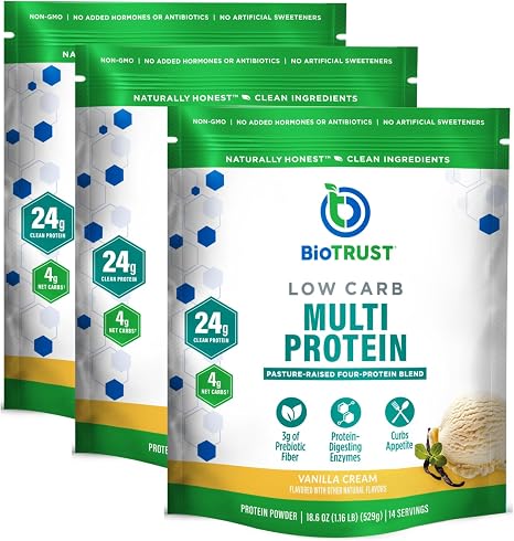 Amazon.com: BioTrust Low Carb Protein Powder - Natural and Delicious ...